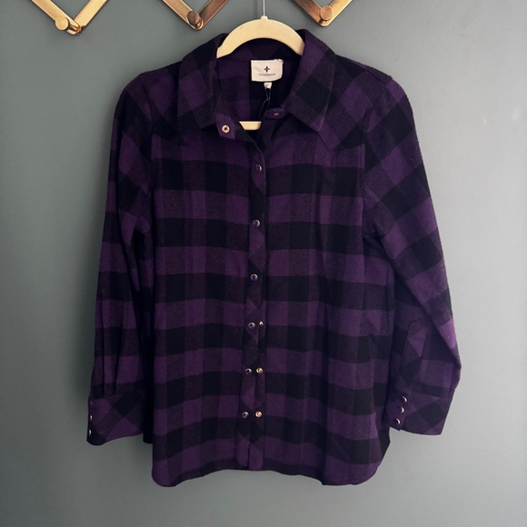 Tuckernuck | Jackets & Coats | Tuckernuck Aubergine Check Parker ...